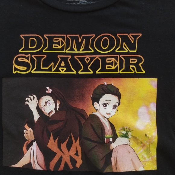 Demon Slayer | Shirts | Demon Slayer Black Tee | Poshmark